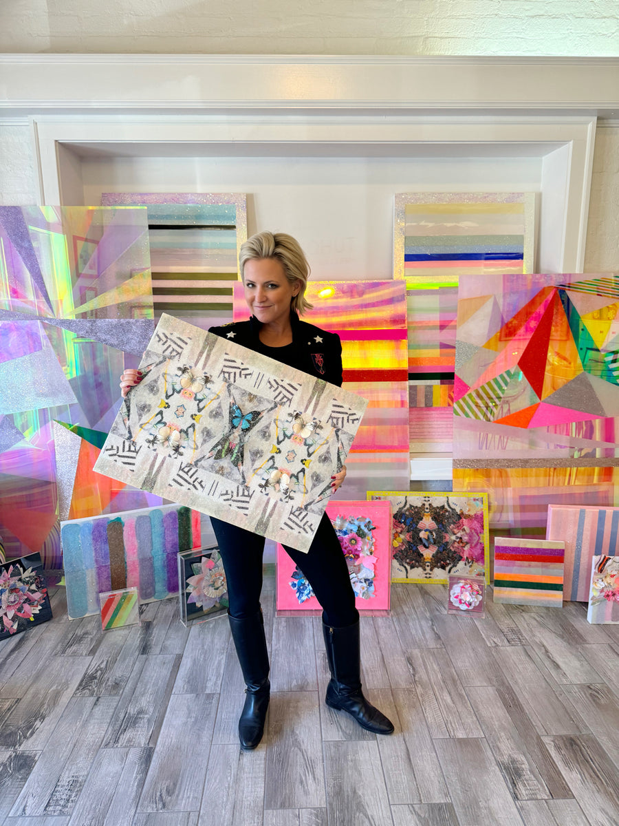 "Chromatic Rainbow" MINI Embellished Print – Hapi Art®️