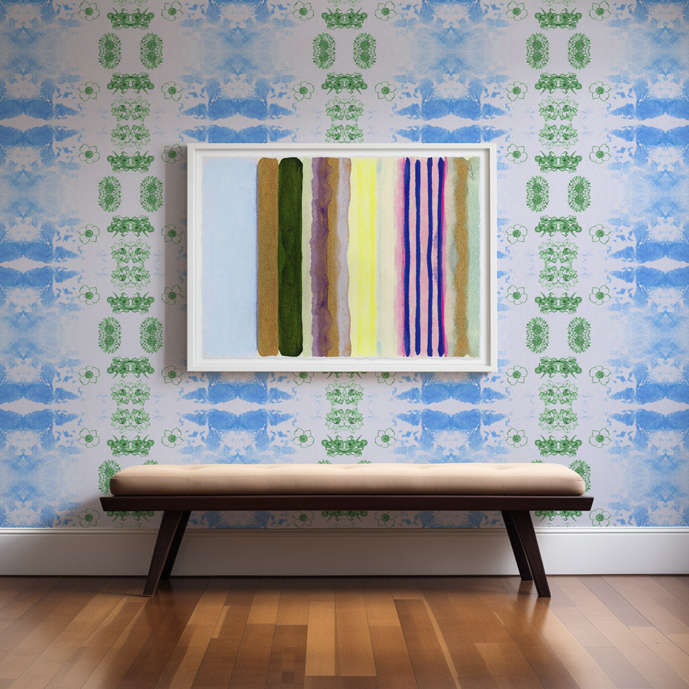 Rorschach Bloom (Blue Sky) Wallpaper Wallpaper | Hapi Art by artist Kr – Hapi Art®️