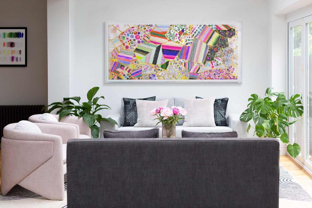 Kintsugi Collage Embellished Print | Hapi Art by artist Kristi Kohut – Hapi Art®️