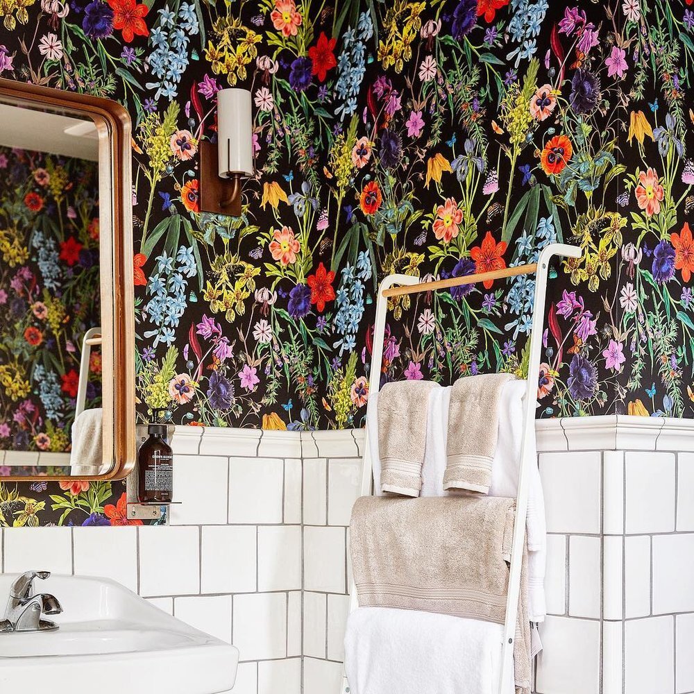 Floral Fantasy (Moody) Wallpaper Wallpaper | Hapi Art by artist Kristi – Hapi Art®️