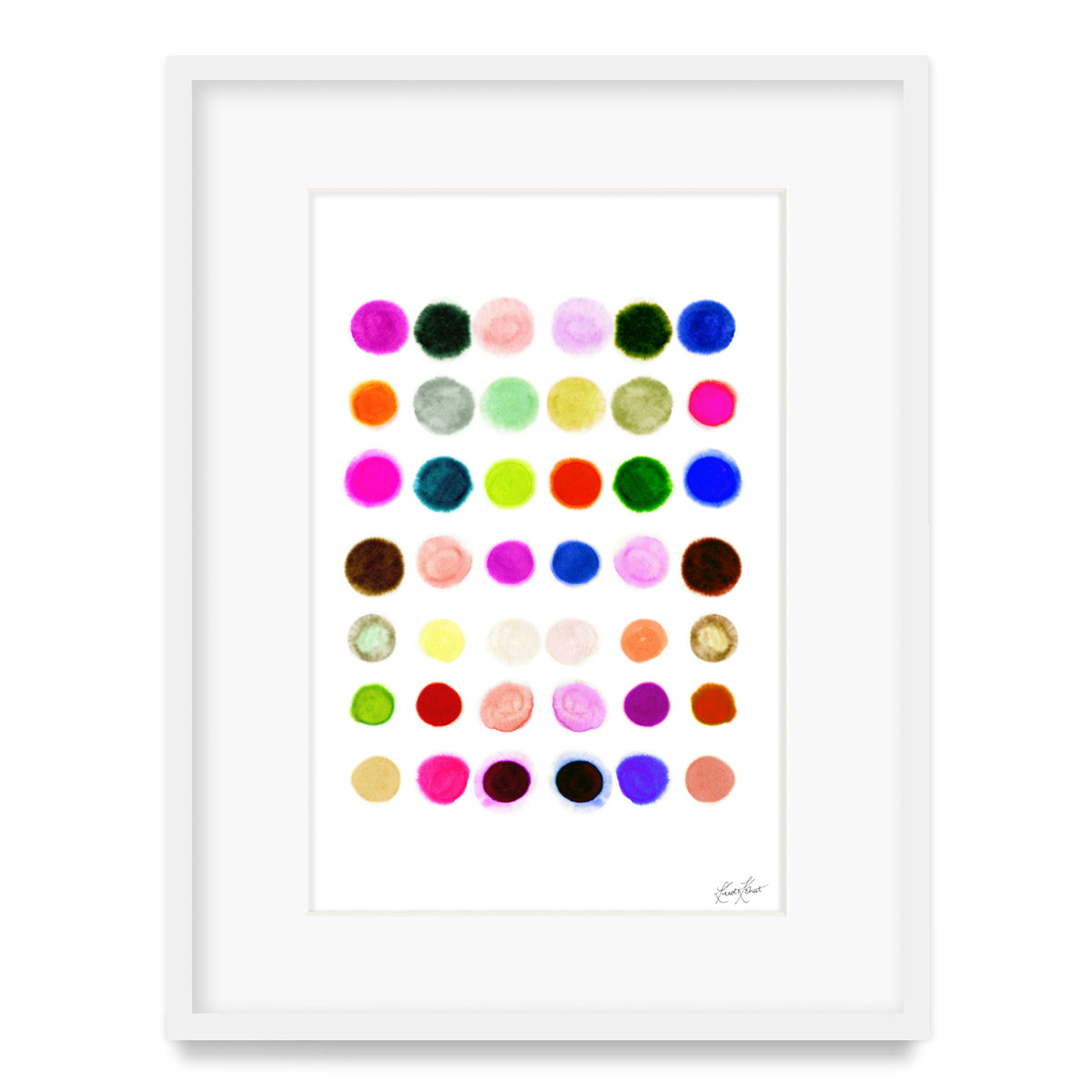 "Dots #7" Limited Edition Framed Print – Hapi Art®️