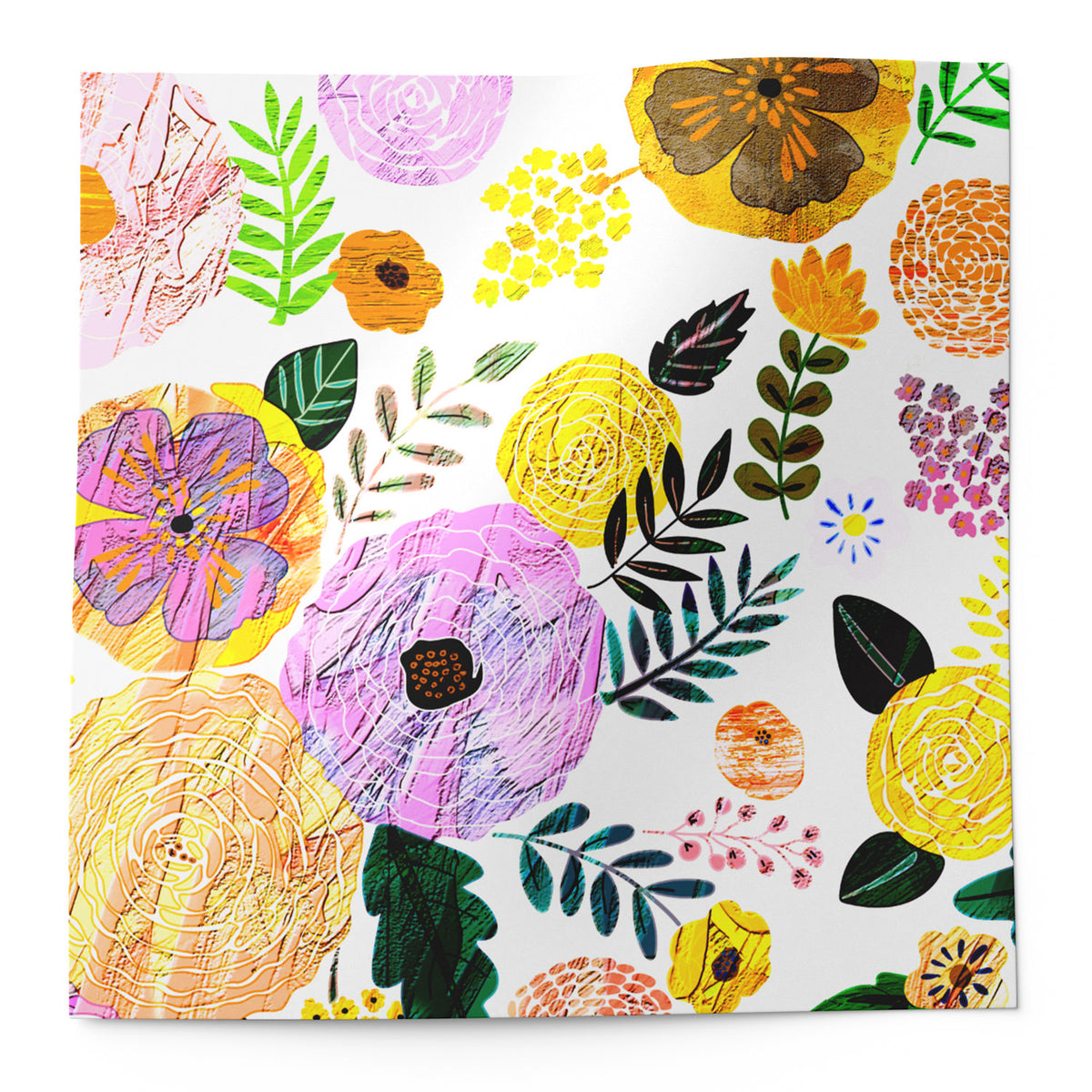 Candied Blooms (Bright Citrus) Wallpaper Wallpaper | Hapi Art by artis – Hapi Art®️