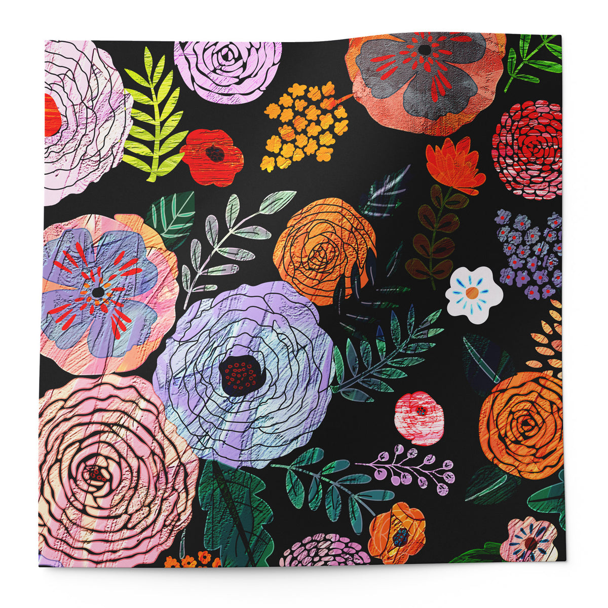 Candied Blooms (Licorice) Wallpaper – Hapi Art®️